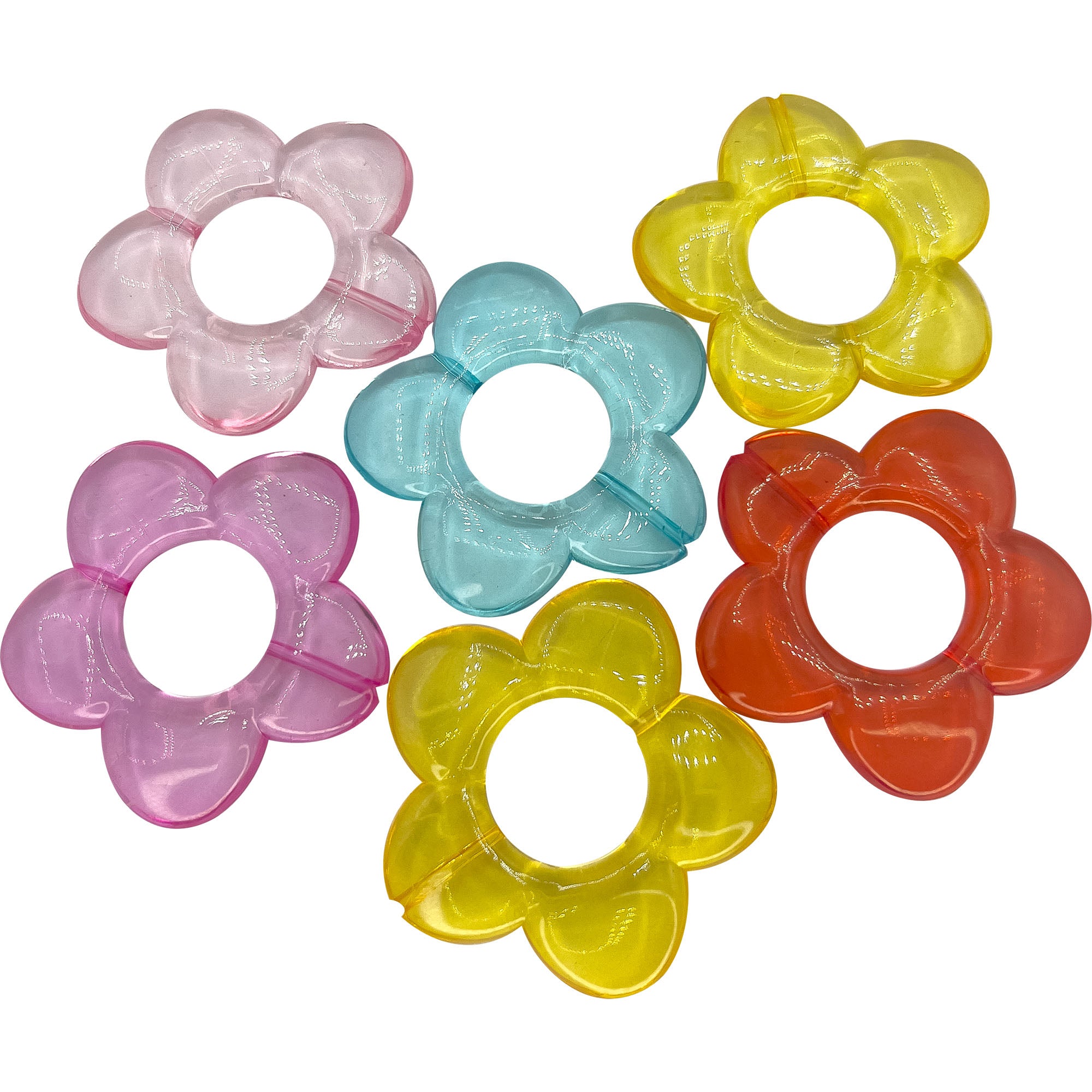 2150 Foot Flowers Acrylic Versatile Smooth Durable Foot Toy Colorful